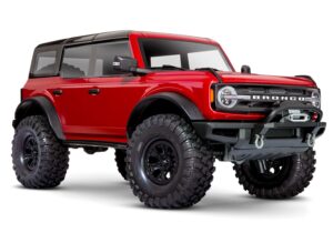 trx-4 scale and trail® crawler with 2021 ford® bronco body: red