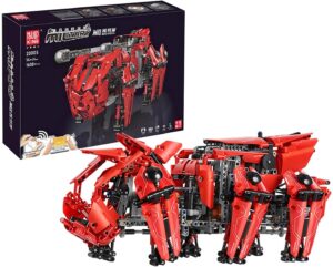 zcciss walking tank (hexapod) robot mk-hexa 20005 building kit;awesome programmable engineering mechanical military walker toy model set