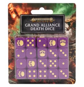 games workshop - age of sigmar: grand alliance death dice set