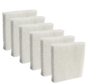 yonice 6 pack humidifier wicking hft600 filters t compatible for honeywell tower humidifier hev615,hev620,part # hft600,hft600pdq