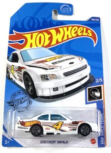 hot wheels, 2010 chevy impala white, hw race team 2/5, 209/250