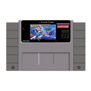 retro game megaman x 16 bit big gray game card for usa ntsc game player (gray)