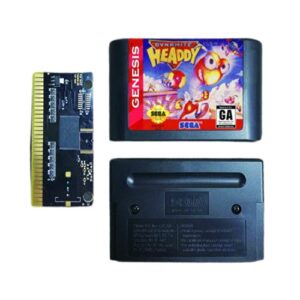 retro game dynamite headdy 16 bit md game card for sega megadrive genesis video game console cartridge (ntsc-u)