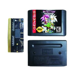 retro game s factor sonia and silver 16 bit md game card for sega megadrive genesis video game console cartridge (ntsc-u)