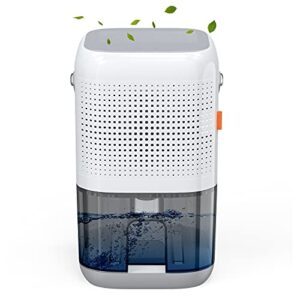 dehumidifiers for bedroom - small dehumidifier with drain hose 1450ml/49oz - with 2 modes - 7 colors led light-auto shut off - ultra quiet below 40 db for 250 sq ft(hose not included)