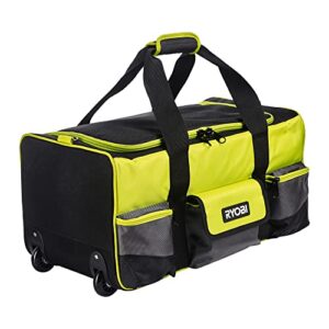 ryobi rssltb2 tool bag with wheels,black, yellow,large