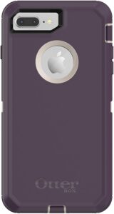 otterbox defender series case for iphone 8 plus & iphone 7 plus (only) case only - non-retail packaging - night purple/pale beige