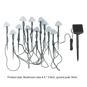 halloween decoration led solar light mushroom string light waterproof outdoor garden lawn stakes lamps yard art for home courtyard decoration (emitting color : 6m30led)