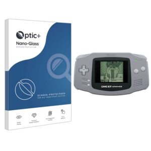 optic+ nano glass screen protector compatible with nintendo gameboy advance gba