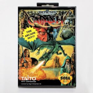 retro game 16 bit md game card cadash with retail box for sega genesis system (jap shell)