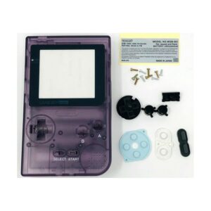 nc replacement housing shell case screen atomic monitor cover for gbp for game boy pocket purple repair parts