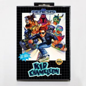 retro game 16 bit md game card kid chameleon with retail box for sega genesis system (eur shell)