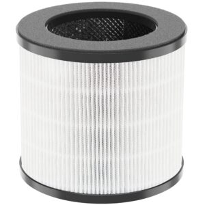 okaysou cayman 608/320 replacement filter, 3-in-1 true hepa, high-efficiency activated carbon, white