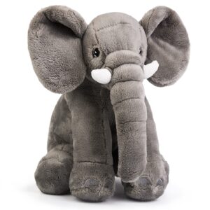 stuffed elephant plush animal toy (12 x 9 x 15 inch)