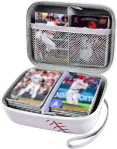 410+ card game case holder for topps 2024 baseball trading cards/football trading cards, for cards against humanity/for magic the gathering/for cah/for mtg/for yugioh sports card(multi-color)