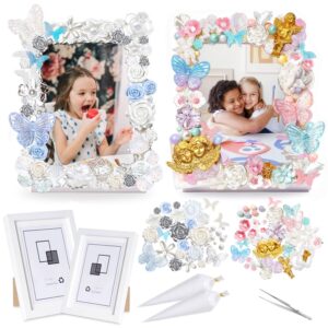 douxfun diy picture frame craft kits, arts and crafts activity kit for kids ages 5-12+, party games easter christmas birthday gift for boys girls adult, pack of 2