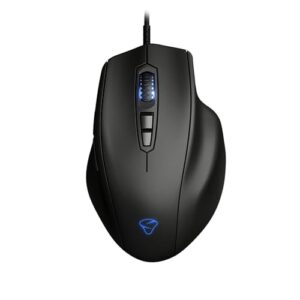 mionix naos pro wired gaming mouse, 19k dpi optical sensor with 400 ips, kailh 80m click durability micro-switches, 1k hz polling rate, 7 programmable buttons, on-board memory for pc and mac