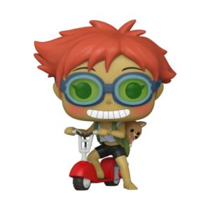 funko pop! animation: cowboy bebop - edward on scooter with ein