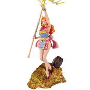 tamashii nations - one piece - nami - wt100 commemorative eiichiro oda illustration daikaizoku hyakkei, bandai spirits figuartszero collectible statue