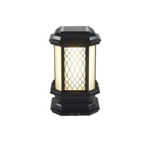 post lights led solar stigma headlight, dual purpose waterproof outdoor pillar lantern modern minimalist garden home villa column lamp decoration patio villa balcony gate street post lighting