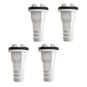 4pcs 0.6 inch 15mm air conditioner drain hose connector straight fitting window ac drain adapter with rubber ring