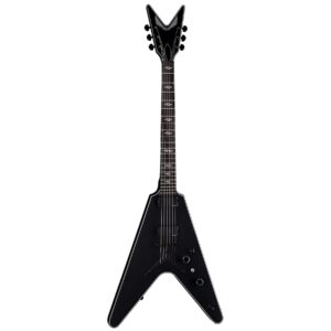 dean v sel fl bks select guitar, fluence pickups, black satin