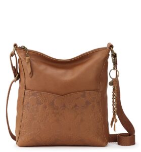 the sak lucia crossbody tobacco floral embossed one size