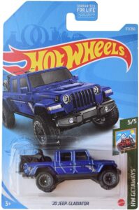 hot wheels '20 jeeps gladiator, [blue] 117/250 getaways 5/5