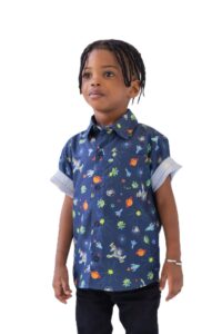 disney pixar toy story buzz lightyear little boys button down dress shirt 6