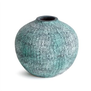 napa home & garden napa decorative ceramics collection-nevaeh round vase (small) multicolor 8.5*7.5 inch