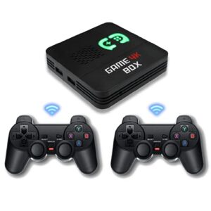 jaocdoen retro game console, wireless 2.4g game consoles dual system console, classic game consoles built-in 6700 games video game player with 2 wireless controllers