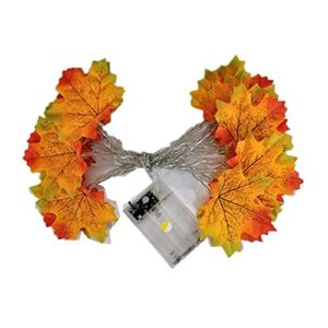 outdoor string lights,1.5m-10 light maple leaf decorations string lights,for indoor outdoor garden home party halloween