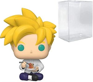 pop dragon ball z - gohan noodles funko pop! vinyl figure (bundled with compatible pop box protector case), 3.75 inches