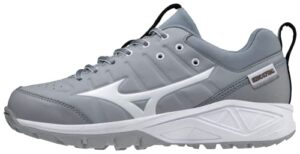 mizuno mens all surface low ambition 2 turf shoe, grey-white, 10.5 us