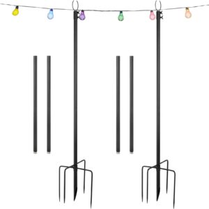 nw string lights poles for outdoors 1pc 2pc suitable for gardens terraces birthday parties wedding parties