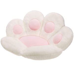 cute cat paw cushion lazy sofa office chair cushion bear paw warm floor cute seat pad for dining room bedroom comfort chair for health building white 31.4 * 27.5 inch