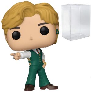 bts - dynamite - v funko pop! vinyl figure (bundled with compatible pop box protector case), multicolored, 3.75 inches