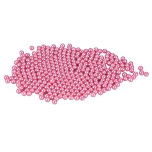 bead decoration, glossy color 1300pcs pearl decoration for makeup organizer for decorations(pink)