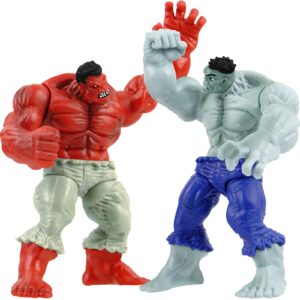 2pcs 4.53-inch red grey version super hero action figure