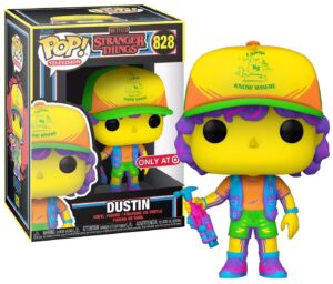 funko stranger things dustin beef tee black light gitd glow in the dark special edition pop television #828 vinyl figure