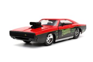 big time muscle 1:24 1970 dodge charger rt voodoo die-cast car, toys for kids and adults