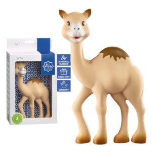 sophie la girafe, 60th anniversary edition | handcrafted for 60 years in france | natural rubber | designed for teething babies | awaken all 5 senses | easy to clean