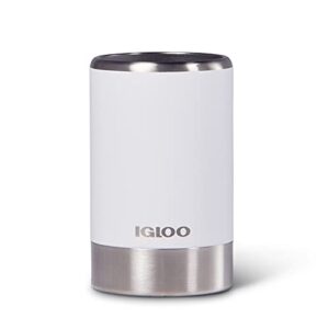 igloo 12 oz white stainless steel coolmate can sleeve (standard)