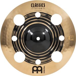 meinl cymbals classics custom dual 12" trash splash cymbal for drum set, dark/brilliant — made in germany — b12 bronze, 2-year warranty, (cc12dutrs)