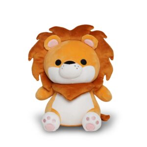 avocatt brown lion stuffed plush - 10 inches stuffed african lion plushie - plushy and squishy toy stuffed animal - cute toy gift for boys and girls