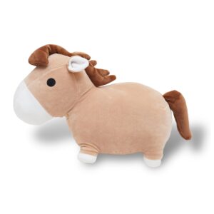 avocatt brown horse stuffed plush - 10 inches stuffed pony plushie - plushy and squishy toy stuffed animal - cute toy gift for boys and girls