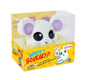 where’s squeaky fun interactive preschool and children - educational hide-and-seek mouse game by blue orange games - 2 to 10 players for ages 4+