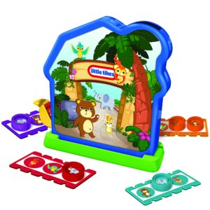 little tikes animal zoo bingo multi-player kids game, multicolor