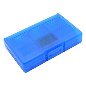 giveyoulucky24 in1 game cassette storage box container card case for nintendo console switch - blue