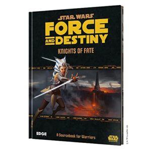 edge studio star wars force and destiny game knights of fate expansion roleplaying game strategy game for adults and kids ages 10+ 2-8 players average playtime 1 hour made